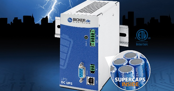 Bicker UPSI-2406DP2: Wartungsfreie DC-USV mit Supercaps - MedTech ...