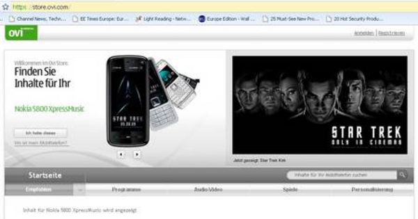 Mobilfunk: Online-Shop für Nokia-Anwendungen: Nokia eröffnet »Ovi-Store ...